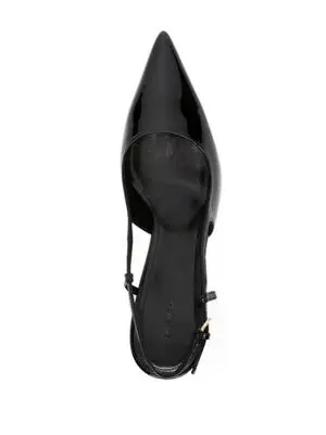 Givenchy G Cube 80mm Patent Leather Slingback Pumps