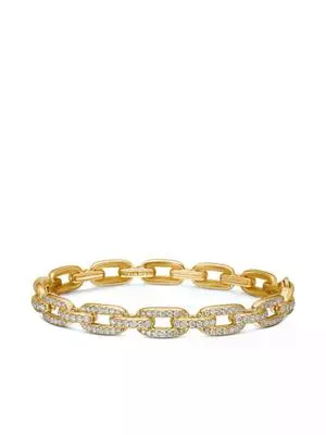 David Yurman 18kt Yellow Stax Diamond Bracelet