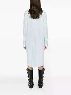 Viktor & Rolf Knotted Mini Shirt Dress - Blue