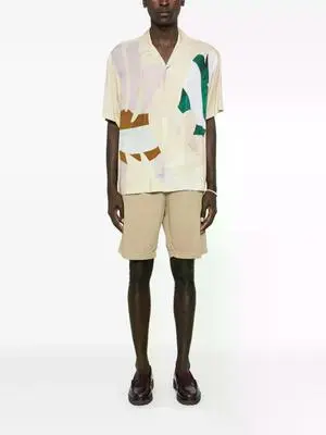 MYTHS Zeus Twill Chino Shorts - Neutrals