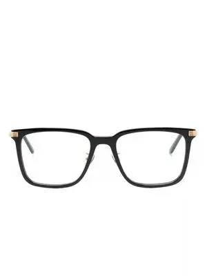 Cartier Logo-engraved Square-frame Glasses - Black