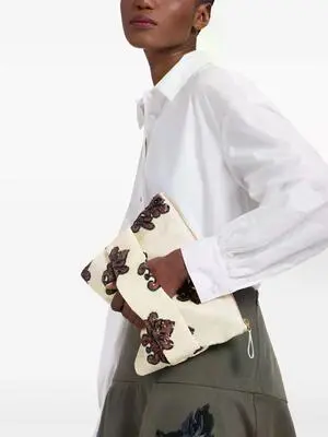 La DoubleJ Ruffle Clutch Bag