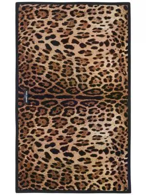 Dolce & Gabbana Leopard-print Terry Cotton Bath Mat