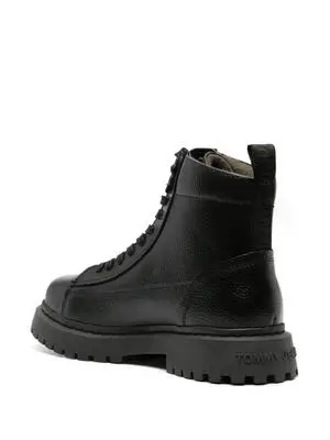 Tommy Hilfiger Lace-up Ankle Leather Boots