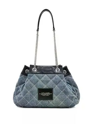 Marc Jacobs The Quilted Denim Chain Sack Bag - Blue