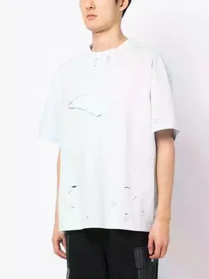 FENG CHEN WANG Double-layer Distressed Effect T-shirt