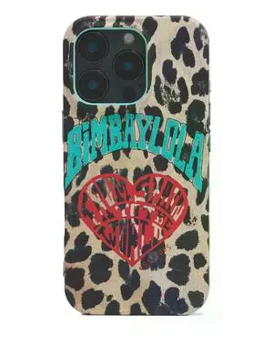 Bimba Y Lola Leopard-print Iphone 16 Pro Case - Blue