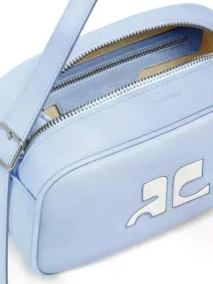 COURREGES Reedition Leather Camera Bag - Blue