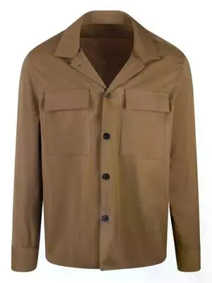 LOW BRAND Wool Shirt - Brown