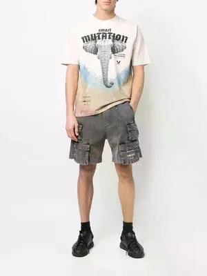 MAUNA KEA Drawstring Denim Cargo Shorts