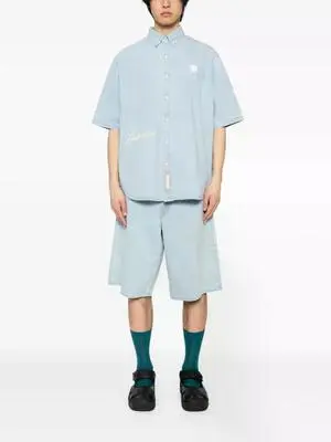 AAPE BY *A BATHING APE Logo-patch Denim Shirt
