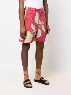 PRESIDENT’S Botanical-print Four-pocket Bermuda Shorts
