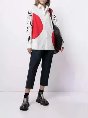 PORTS V Graphic-print Long-sleeve Shirt