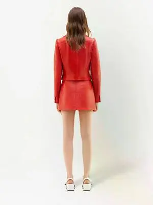 COURREGES Iconique Vinyl Jacket - Red