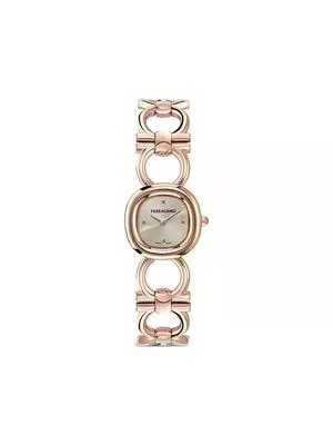 FERRAGAMO Double Gancini 25mm Watch - Grey