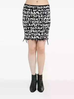 Vetements Graffiti Monogram Skirt