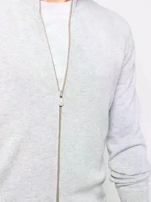 Brunello Cucinelli Zip-up Cashmere Jumper - Grey