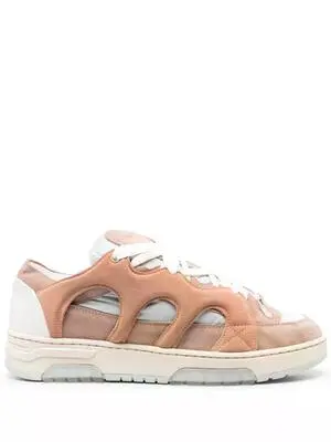 SANTHA Panelled Lace-up Sneakers