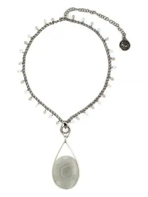 Etro Cameo-shell Necklace - Silver