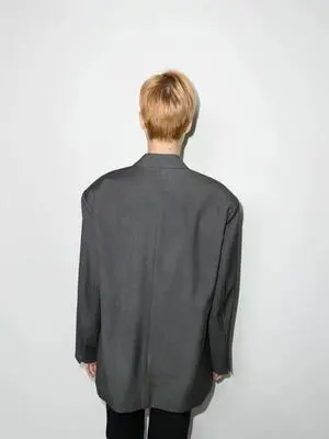 THE FRANKIE SHOP Gelso Oversized Blazer - Grey