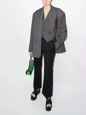 THE FRANKIE SHOP Gelso Oversized Blazer - Grey