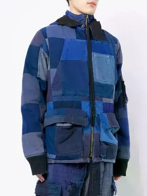 GREG LAUREN Patchwork Cotton Coat