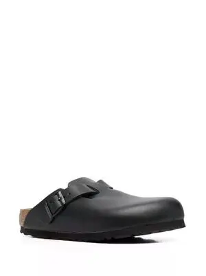 BIRKENSTOCK Boston Buckled Clogs - Black