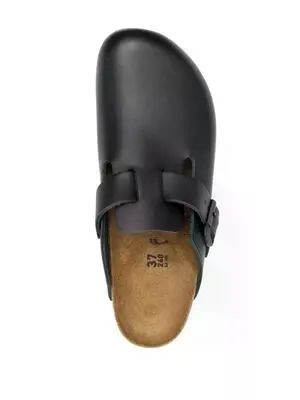 BIRKENSTOCK Boston Buckled Clogs - Black