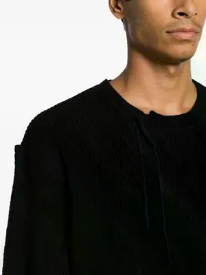 Yohji Yamamoto Asymmetrical Neck Drop Shoulder Jumper