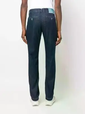 Jacob Cohen Logo-patch Slim Fit Jeans - Blue
