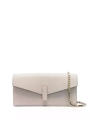 VALEXTRA Iside Leather Clutch - Neutrals