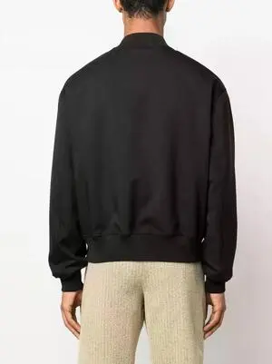 JIL SANDER Plain Cotton Bomber Jacket