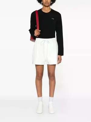 Play Comme Des Garcon Long Sleeve T-shirt With Heart Patch
