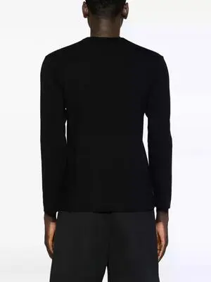 Play Comme Des Garcon Long Sleeve T-shirt With Heart Patch