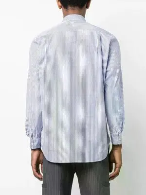 Play Comme Des Garcon Embroidered-logo Striped Shirt