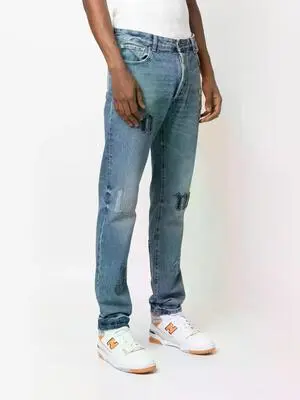Palm Angels Logo-patch Straight Jeans