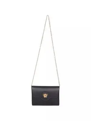 Versace Medusa Plaque Leather Crossbody Bag