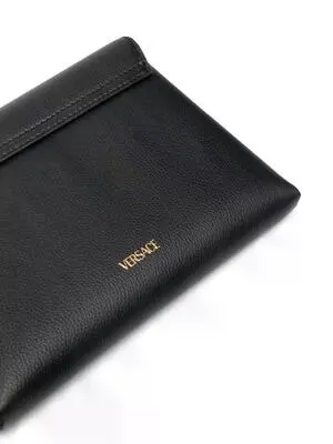 Versace Medusa Plaque Leather Crossbody Bag