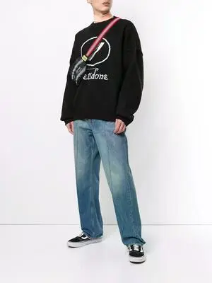 We11Done Logo Intarsia Jumper