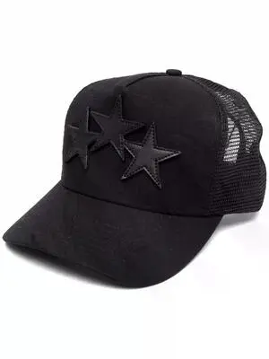 Amiri AMIRI Three Star Patch Trucker Hat Black