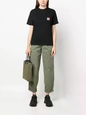 Carhartt Work In Progress Organic Cotton T-shirt With Logo Patch - Black