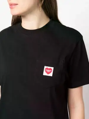 Carhartt Work In Progress Organic Cotton T-shirt With Logo Patch - Black