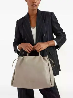 Brunello Cucinelli Mellow Leather Tote Bag