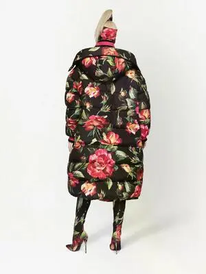 Dolce & Gabbana Floral-print Down Jacket