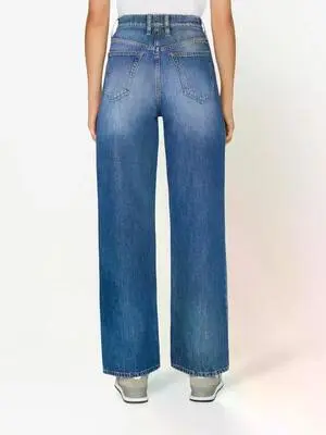 FRAME High-rise Straight Jeans