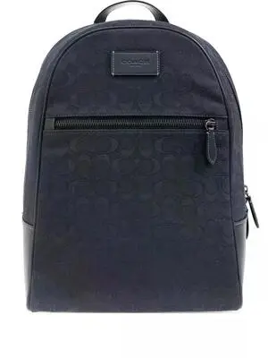 COACH Theo Monogrammed Backpack Blue