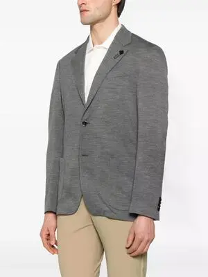 LARDINI Single-breasted Blazer - Grey