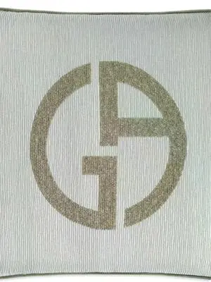 ARMANI/CASA Logo-embroidered Cushion