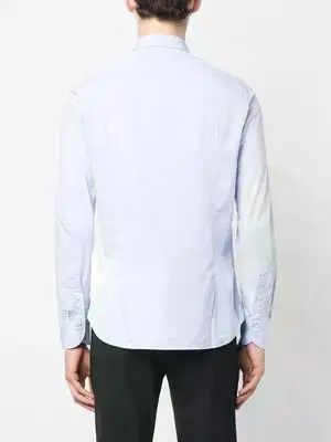 TINTORIA MATTEI 954 Long-sleeved Cotton Shirt - Blue