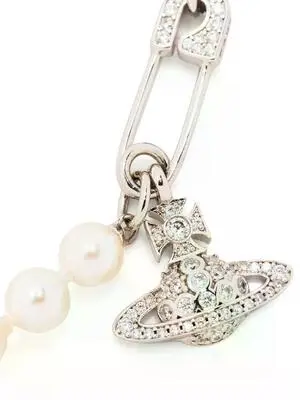 VIVIENNE WESTWOOD Orb-detail Bead Bracelet - Neutrals